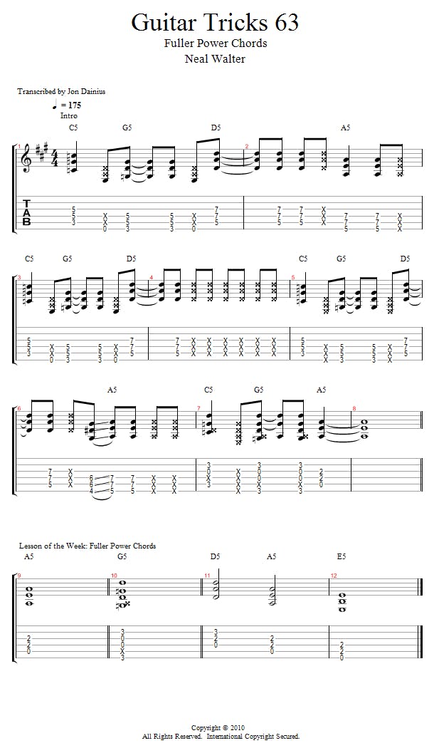 power chords guitar tutorial